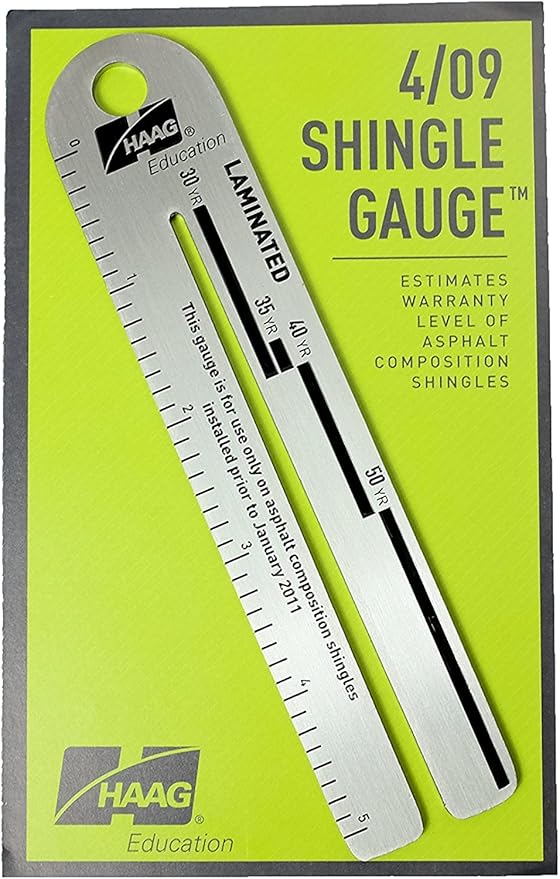 HAAG 4/09 Shingle Gauge, Roof Shingles Measuring Tool, Roofing Tools a ...